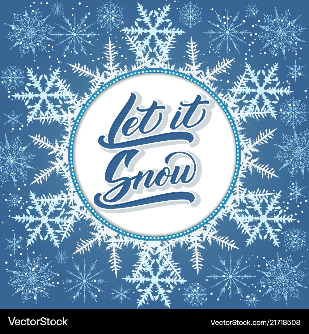 Christmas calligraphy hand drawn lettering let Vector Image