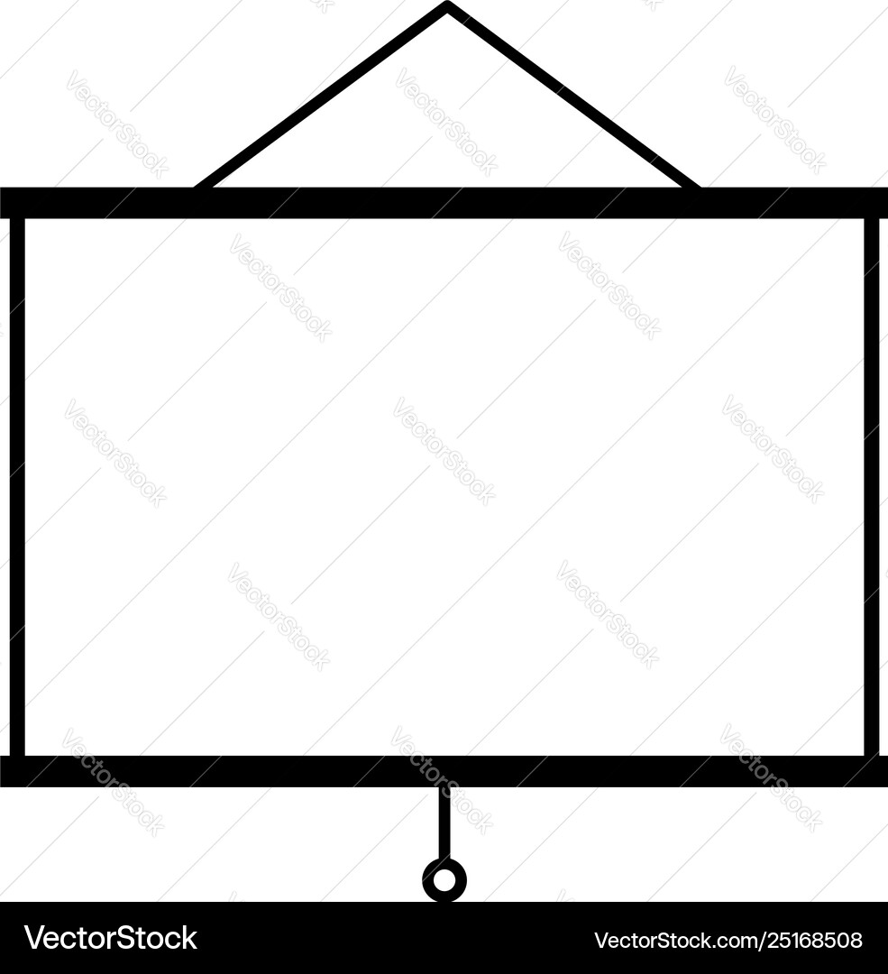 Expanded interactive conference wall screen Vector Image