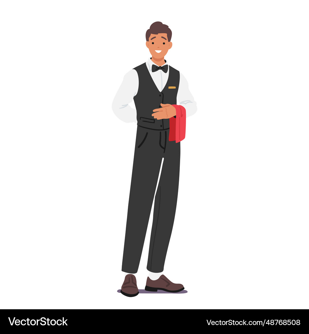 Restaurant Waiter Vector Restaurant Kellnerin Design Lizenzfreies