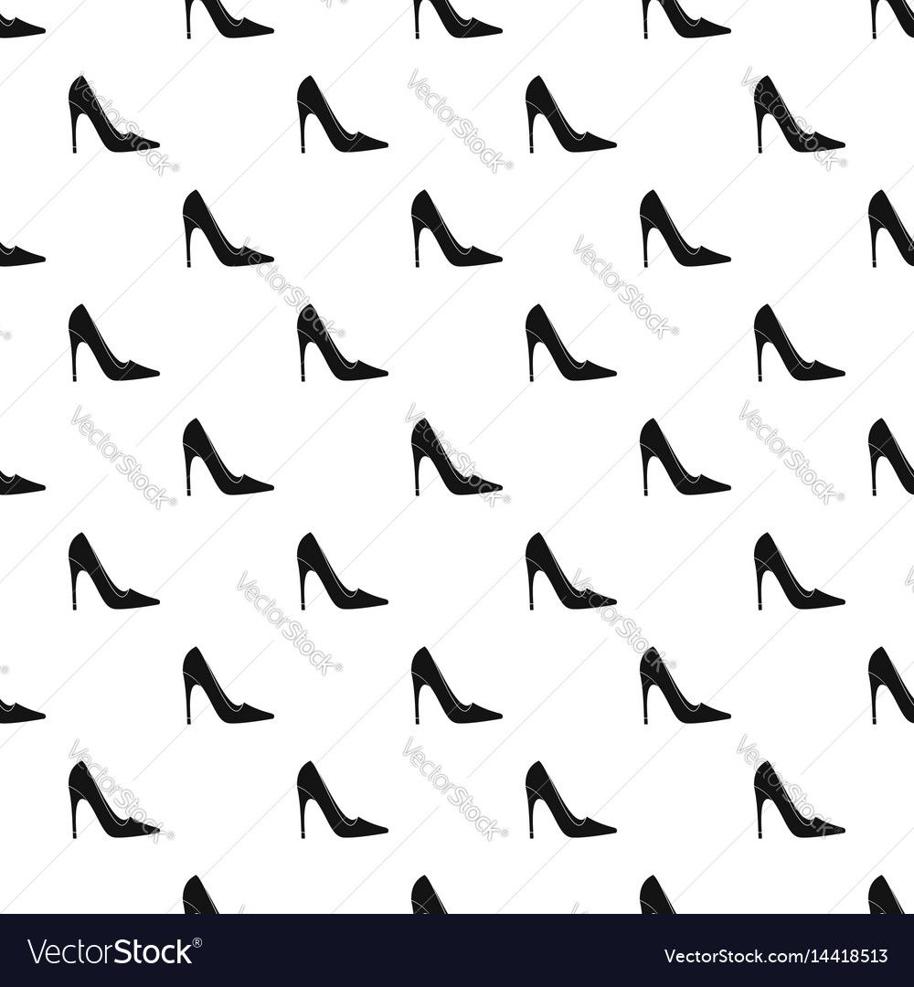 High heel shoe pattern Royalty Free Vector Image