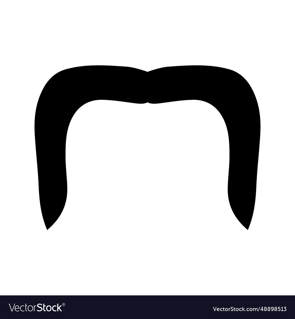 Moustache icon logo element Royalty Free Vector Image