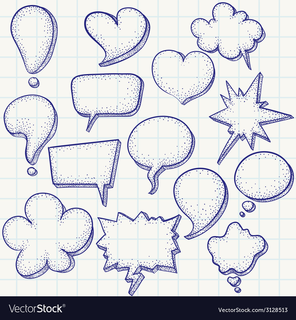 Speech bubbles Royalty Free Vector Image - VectorStock