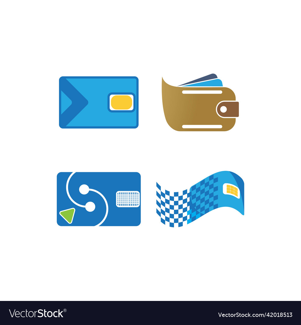 Wallet logo Royalty Free Vector Image - VectorStock