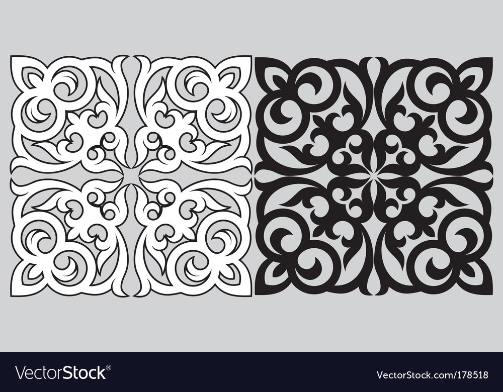 Kazakh pattern Royalty Free Vector Image - VectorStock