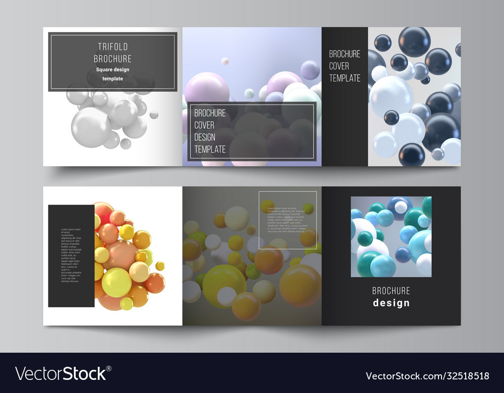 Layout square format covers templates Royalty Free Vector