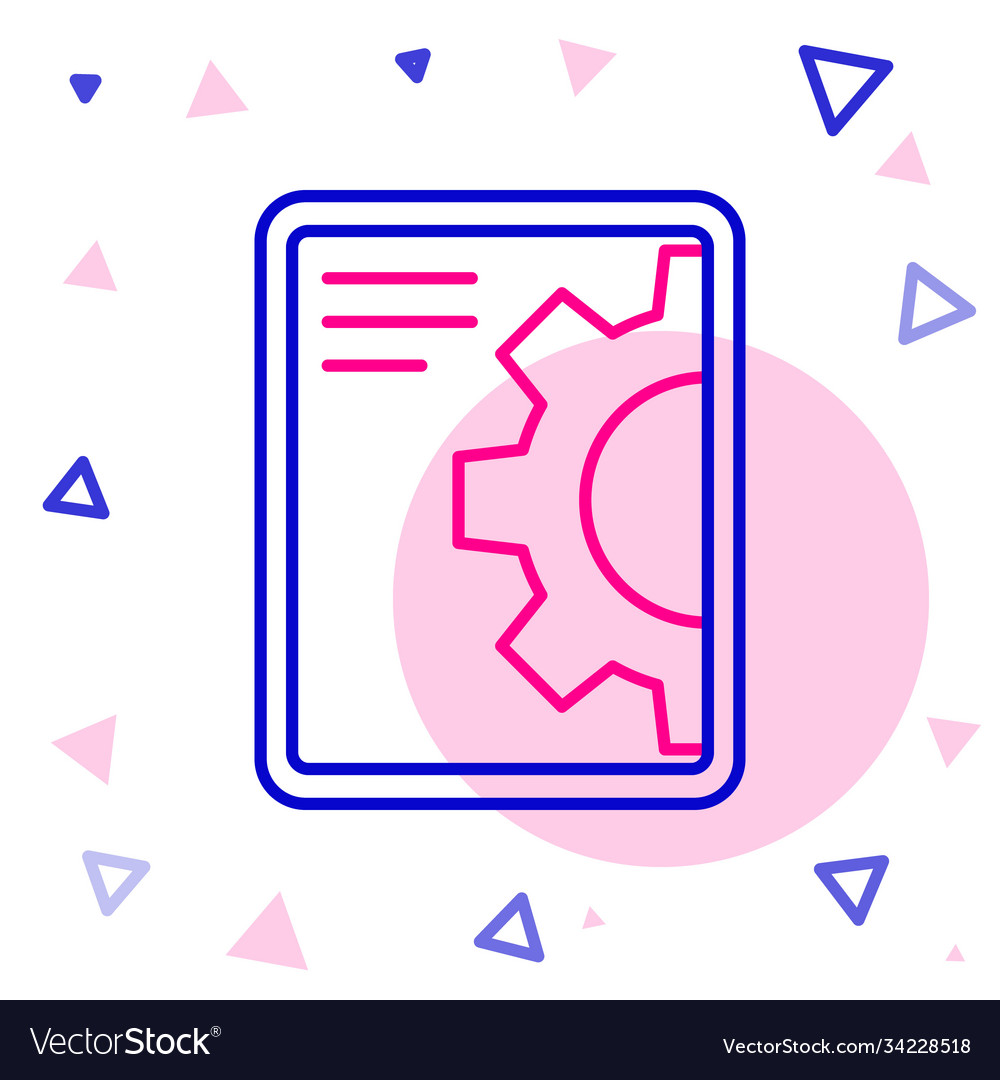 Line software web development programming Vector Image