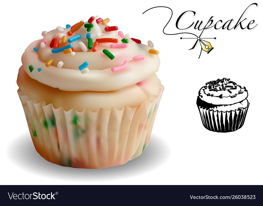 Cupcake Royalty Free Vector Image - VectorStock