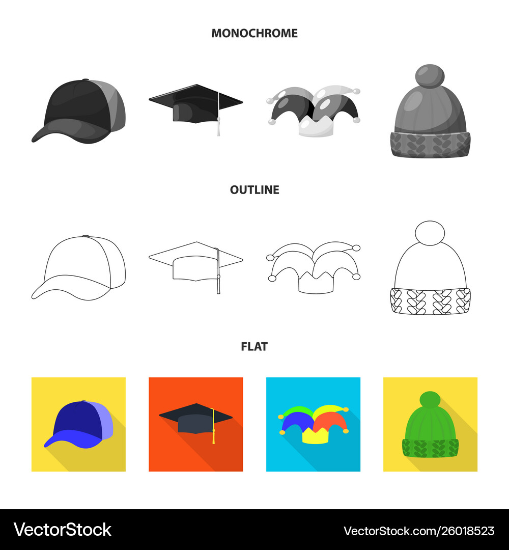 Design clothing and cap logo set Royalty Free Vector Image
