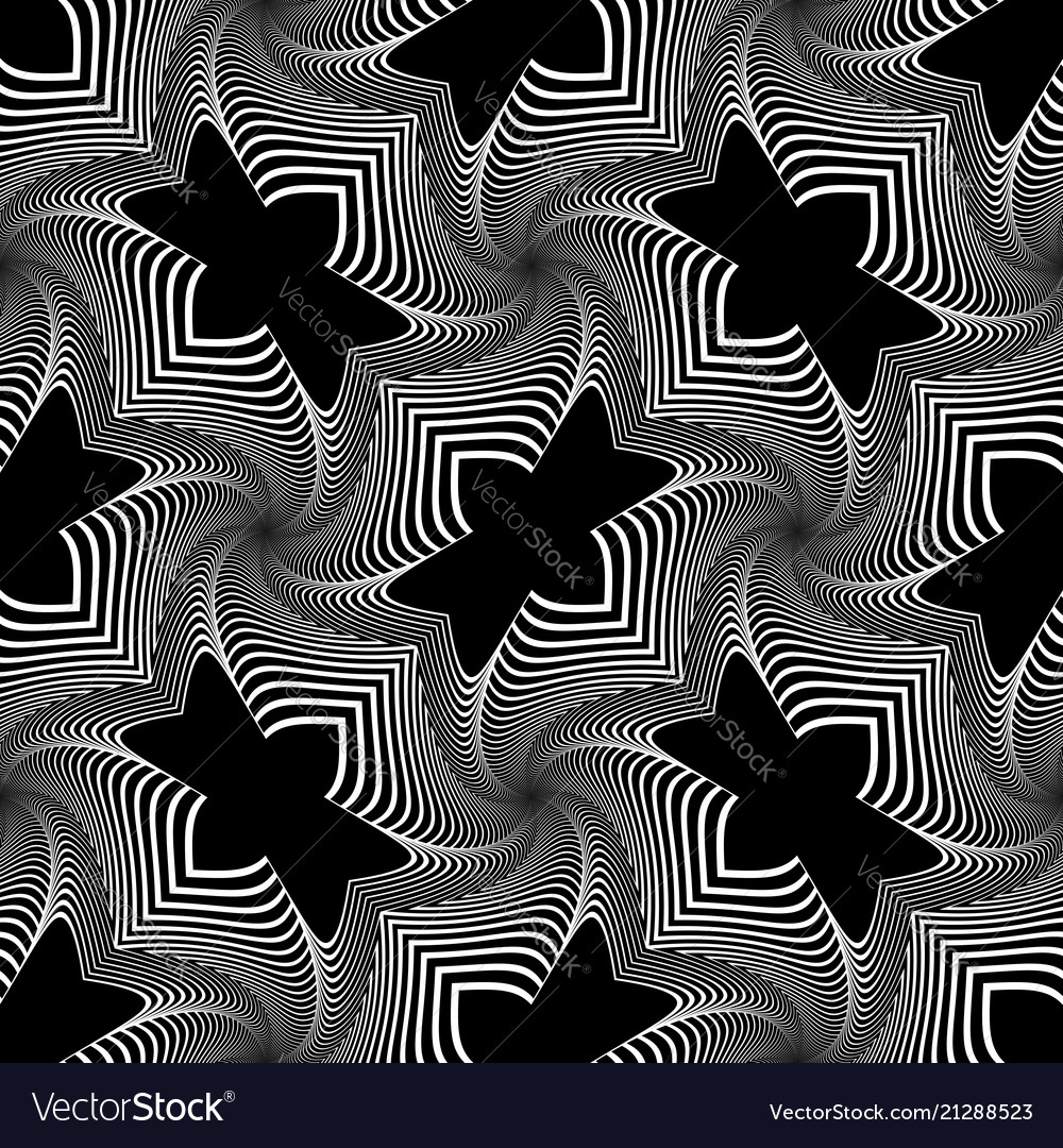 Design seamless monochrome decorative pattern Vector Image