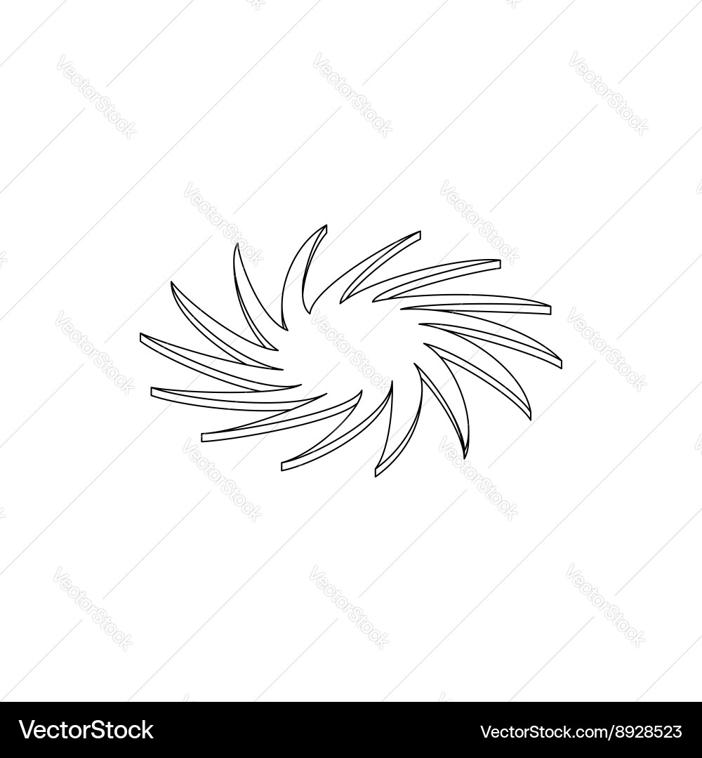 Galaxy fractal icon isometric 3d style Royalty Free Vector