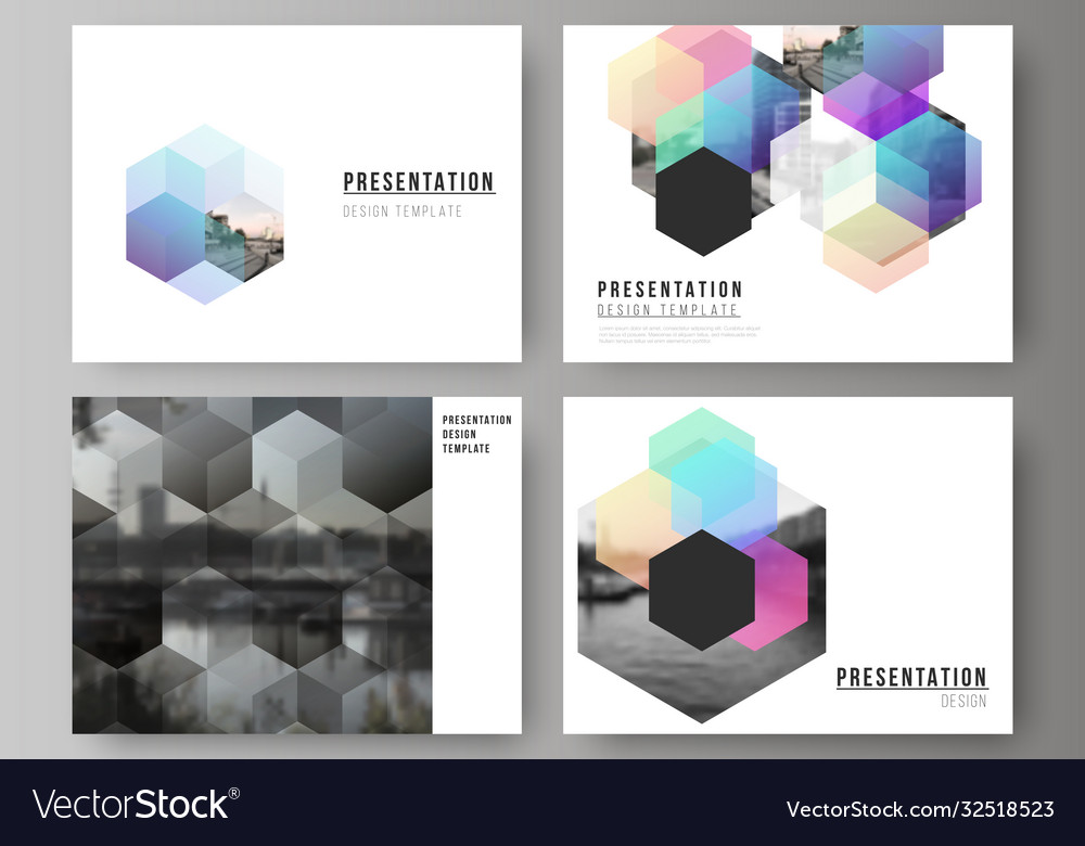 Layout presentation slides design Royalty Free Vector Image