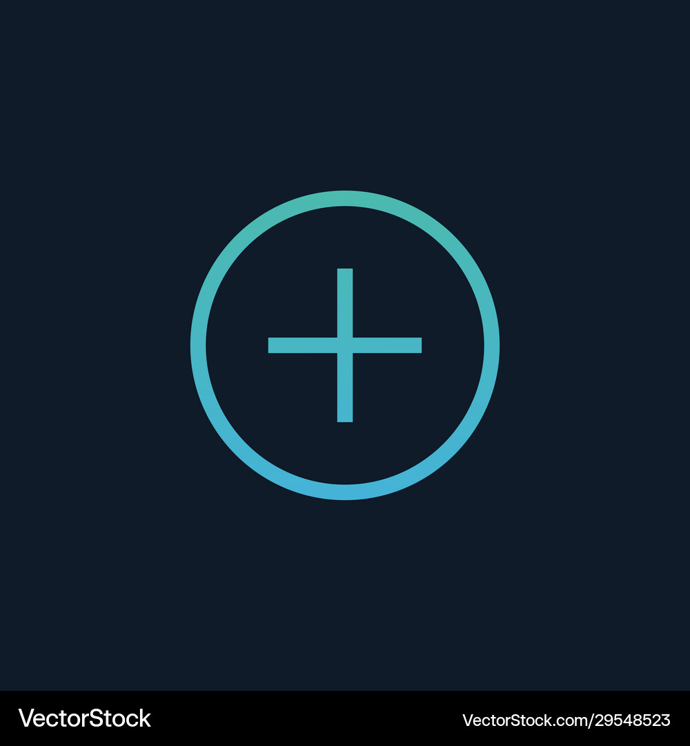 Plus Sign Zoom In Icon - Add Symbol Royalty Free Vector