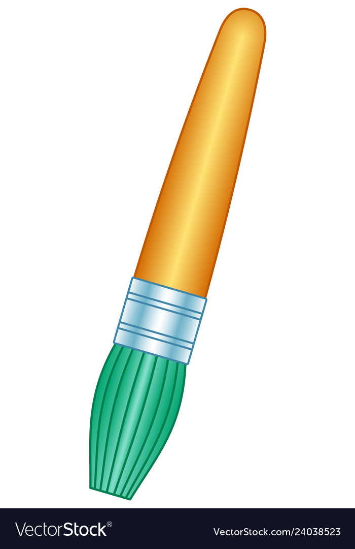 Small brush Royalty Free Vector Image - VectorStock