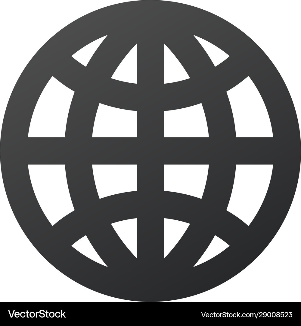 World or globe icon globe symbol stock isolated Vector Image