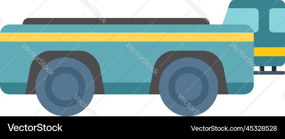 Big cargo truck icon flat airport support Vector Image