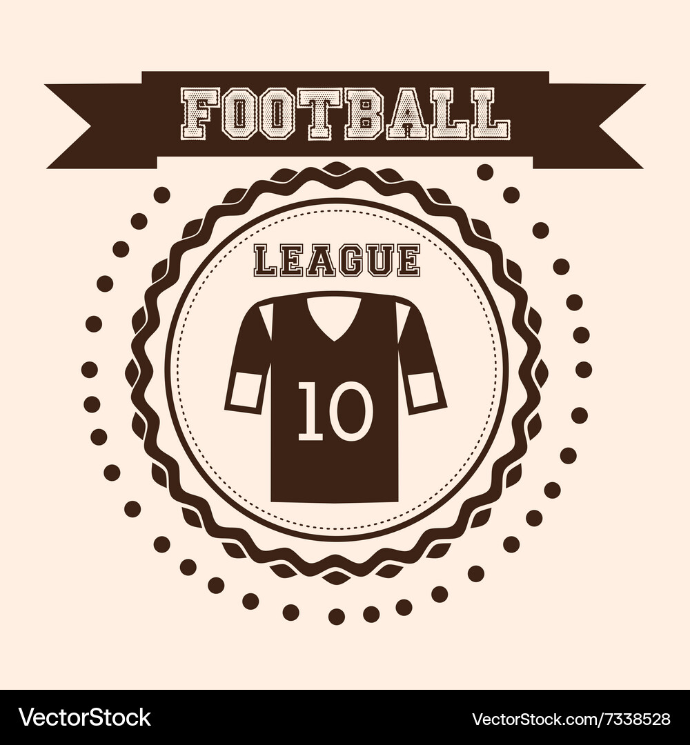 Football championship design Royalty Free Vector Image