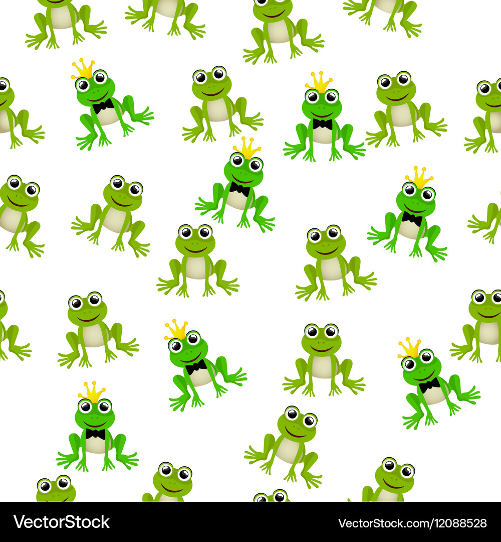 Frog prince or princess Royalty Free Vector Image