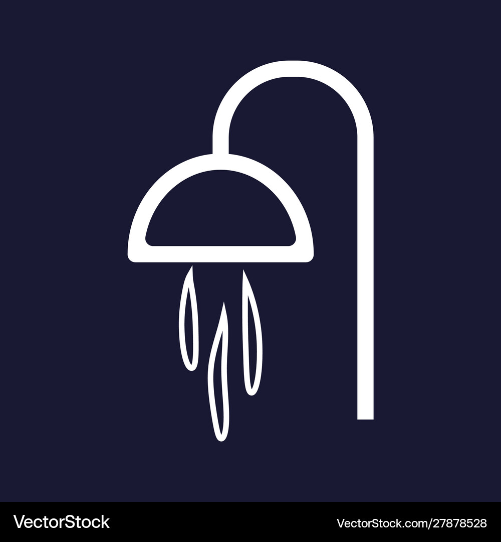 Icon having a shower or bathroom in room Vector Image