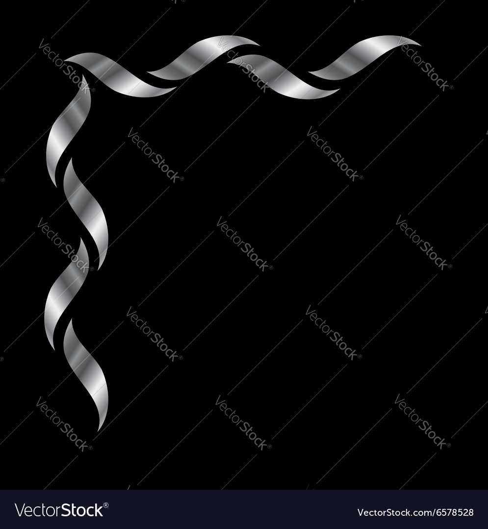 Silver design element Royalty Free Vector Image