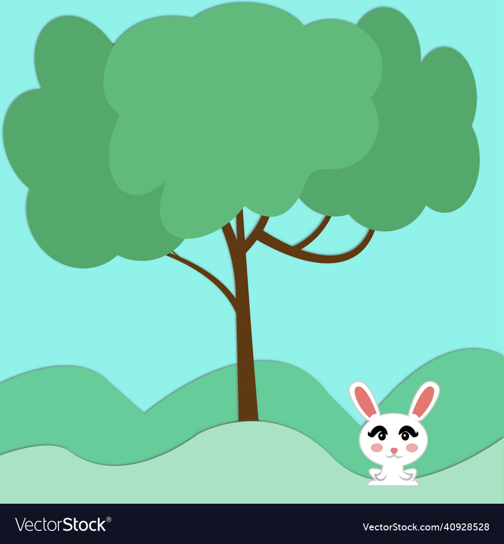 Spring bunny Royalty Free Vector Image - VectorStock