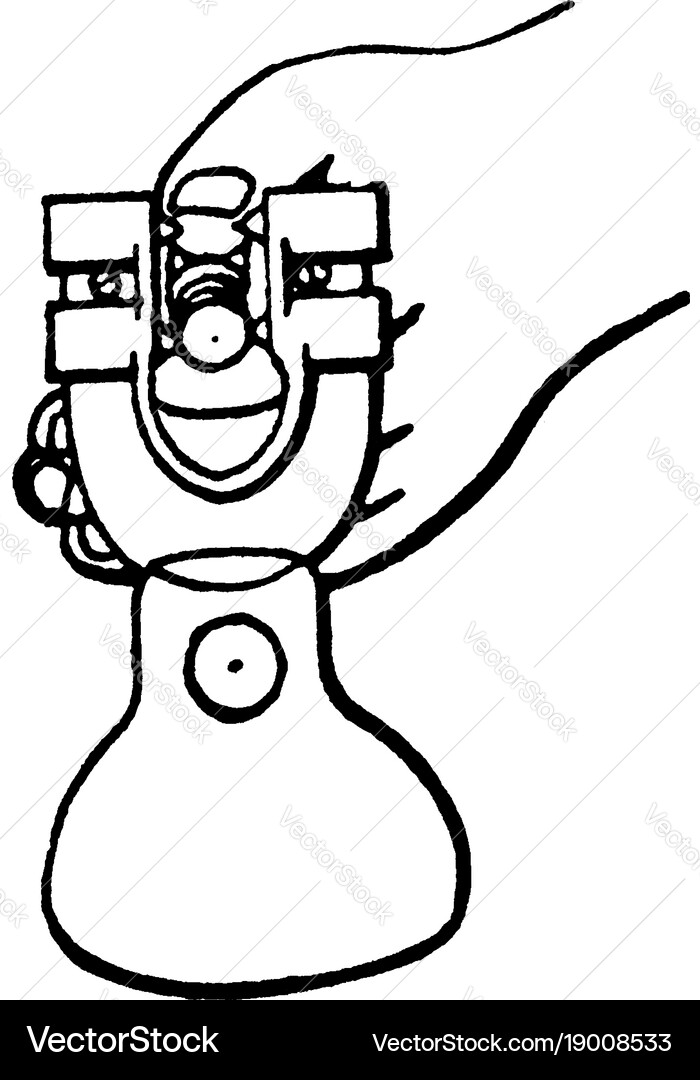 Adjustable gage vintage Royalty Free Vector Image
