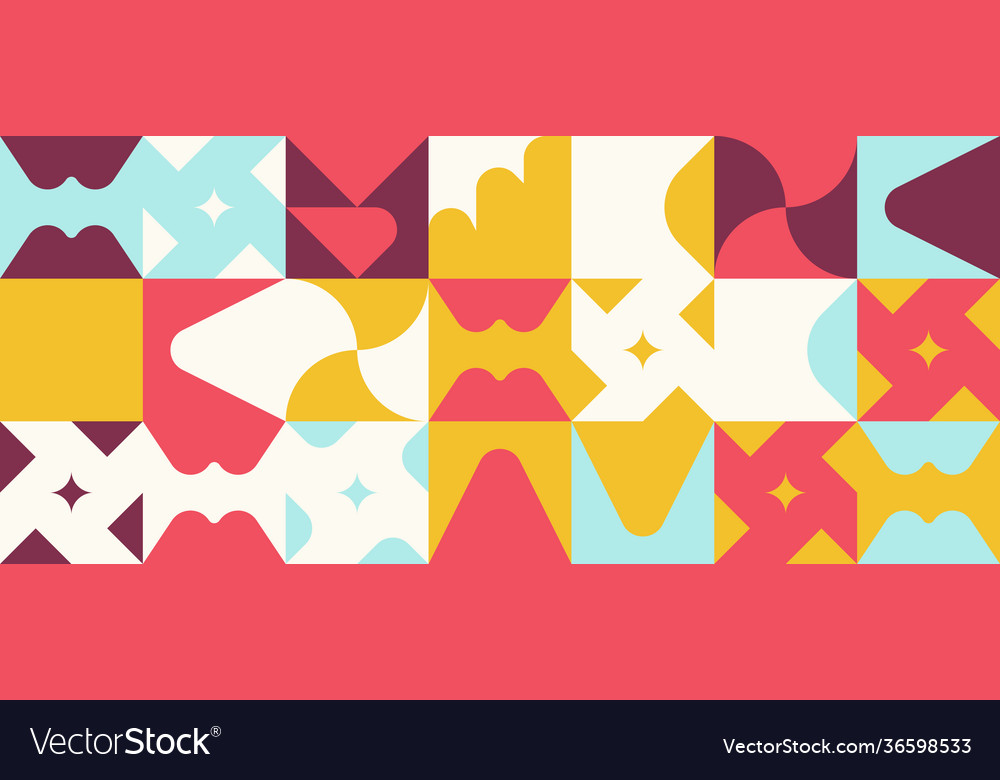 Colorful geometric pattern design Royalty Free Vector Image