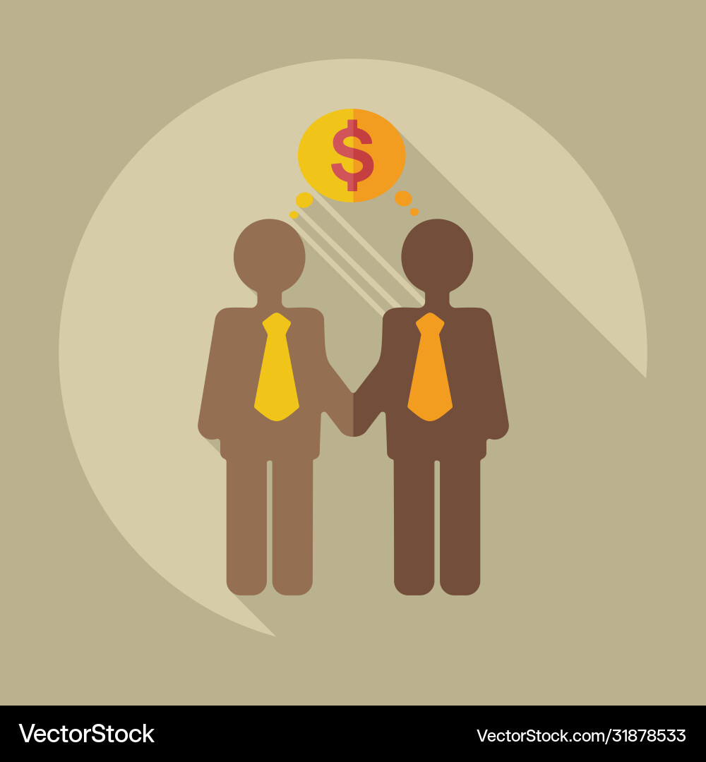 Flat modern design with shadow icons business icon