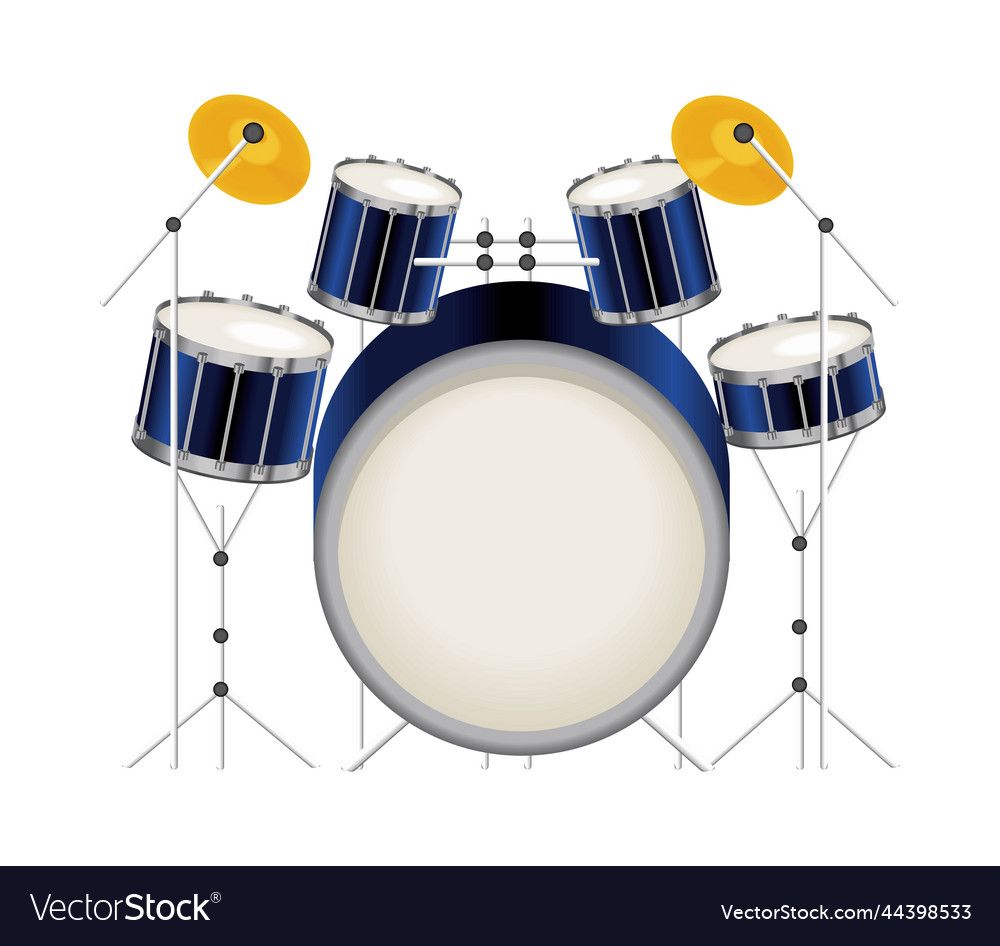 Percussion drum instruments Royalty Free Vector Image