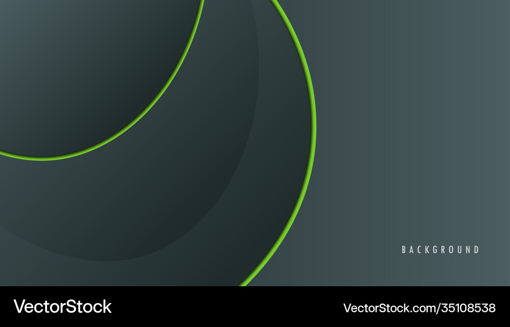 Abstract modern green curve line design graphic Vector Image
