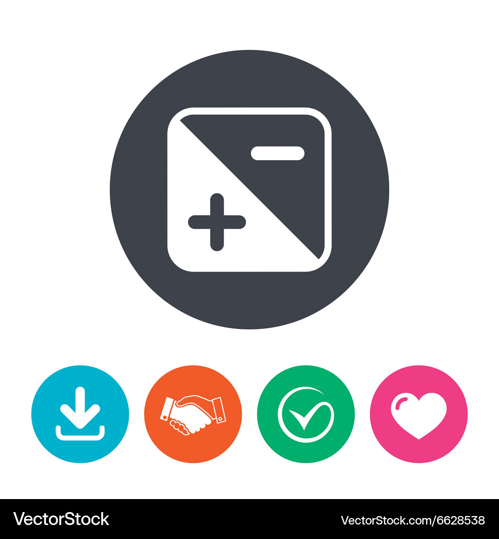 Exposure photo camera sign quantity of light Vector Image