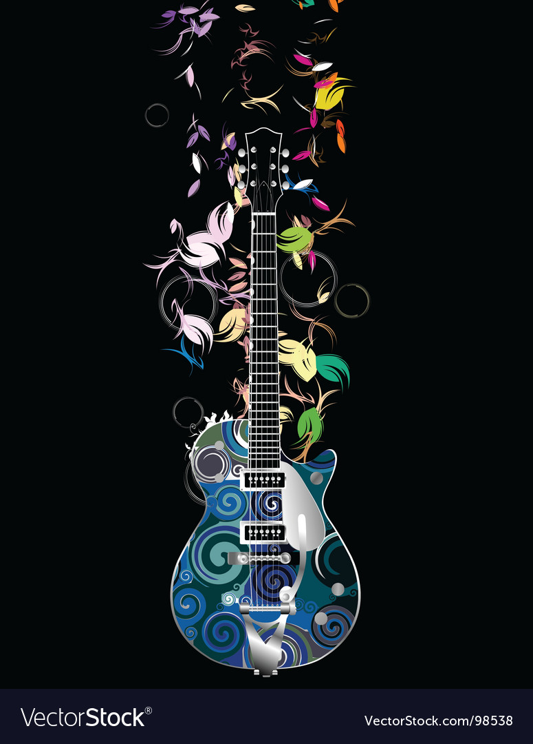Guitar Royalty Free Vector Image - VectorStock