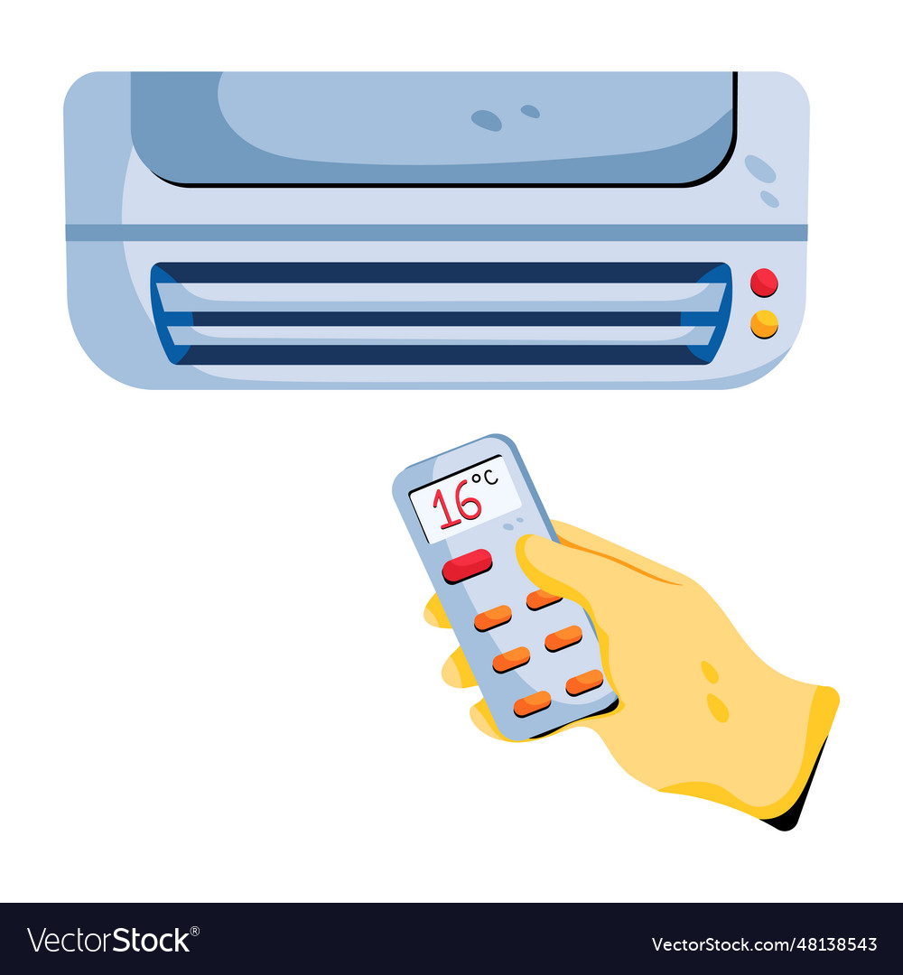 Ac remote Royalty Free Vector Image - VectorStock