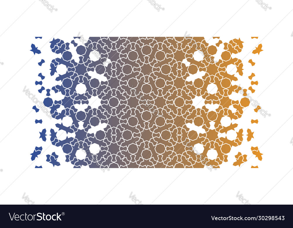 Arabic pattern islamic border Royalty Free Vector Image