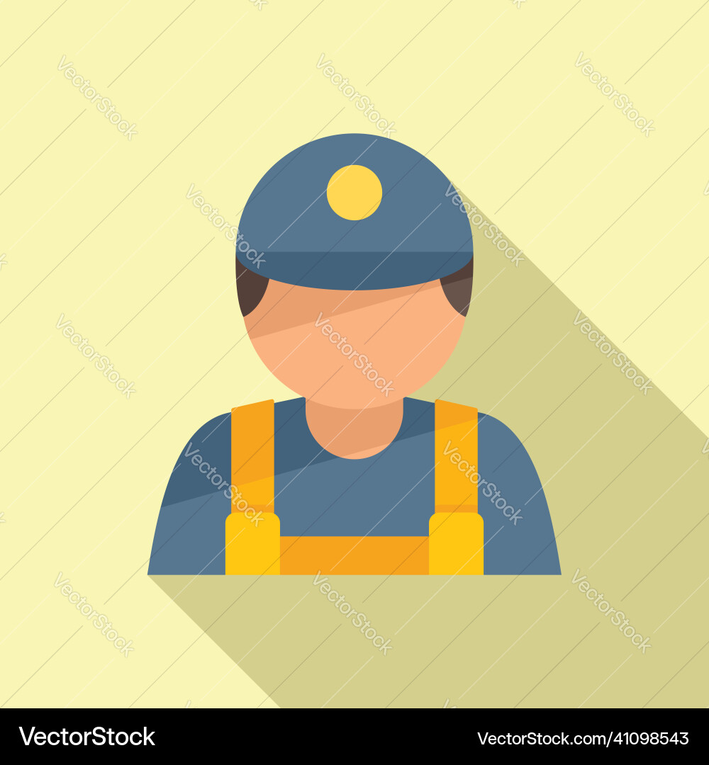 Car mechanic icon flat auto repair Royalty Free Vector Image