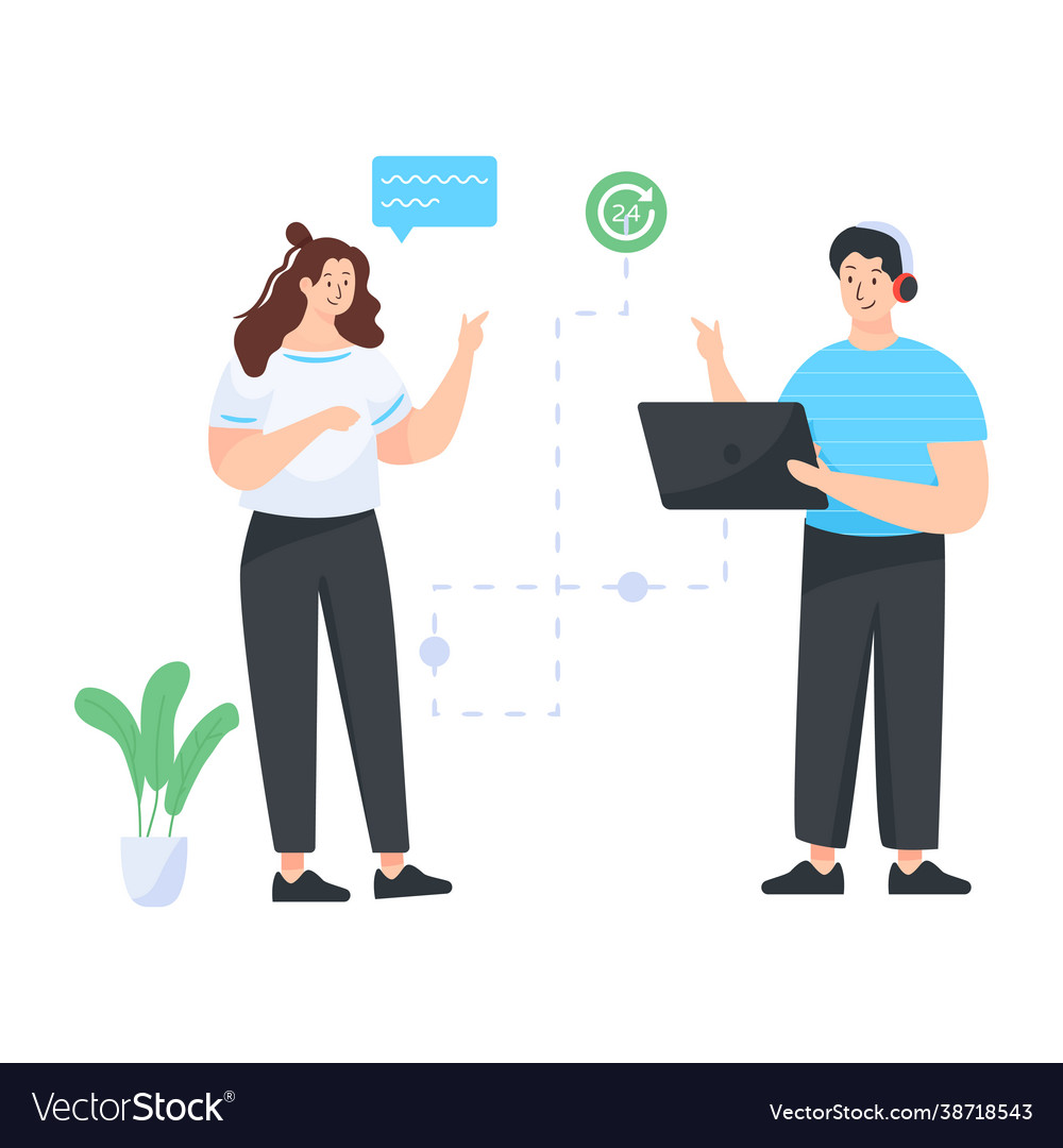 Client services Royalty Free Vector Image - VectorStock