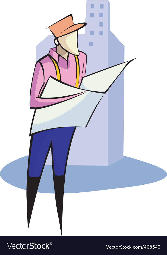 Construction plan Royalty Free Vector Image - VectorStock