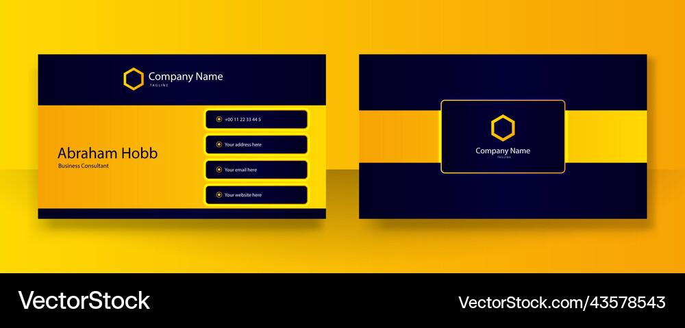 Modern creative and clean colorful yellow Vector Image