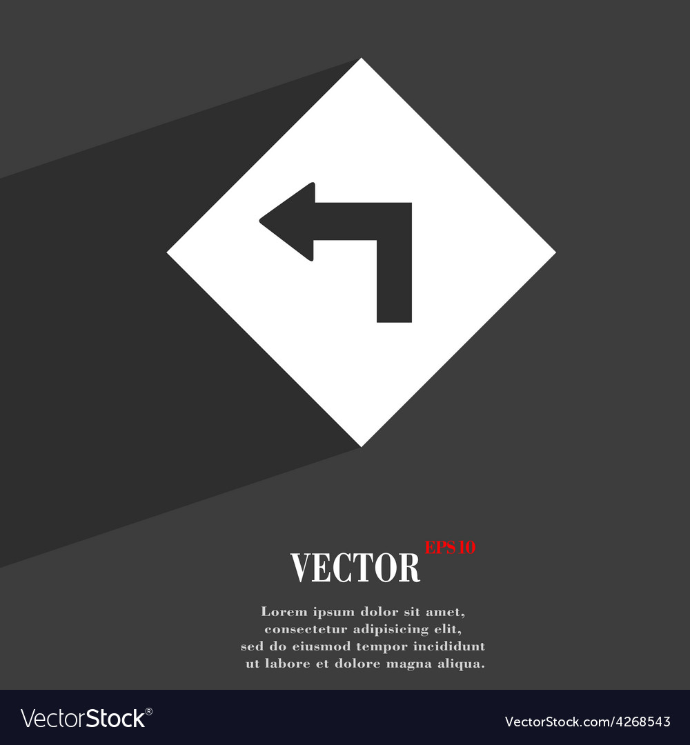 Road sign warning of dangerous left curve icon Vector Image