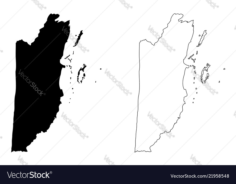 Belize map Royalty Free Vector Image - VectorStock