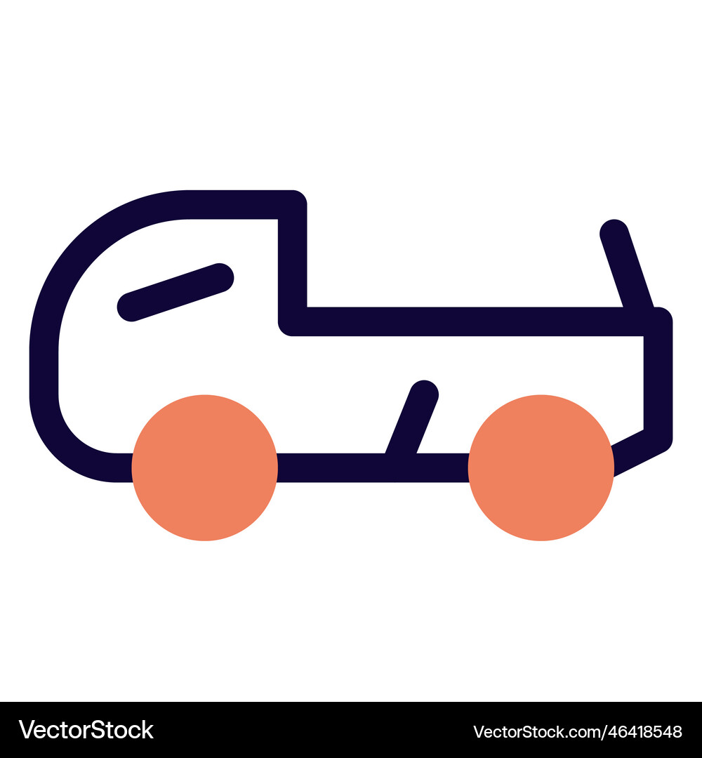 Large sized model of diecast car Royalty Free Vector Image