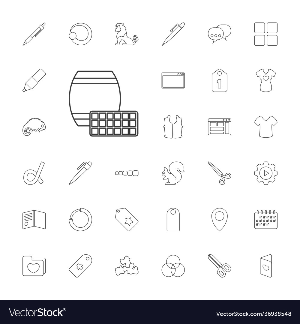 Template icons Royalty Free Vector Image - VectorStock