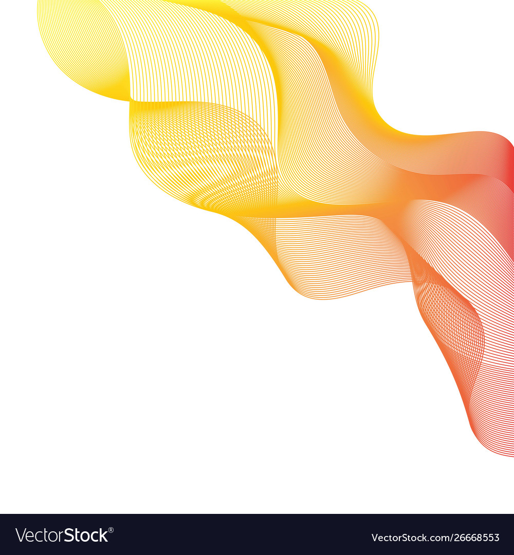 Abstract smooth color wave Royalty Free Vector Image