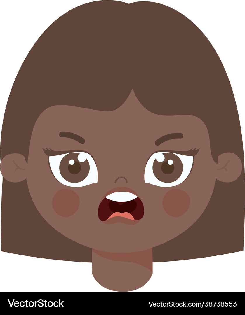Angry girl design Royalty Free Vector Image - VectorStock