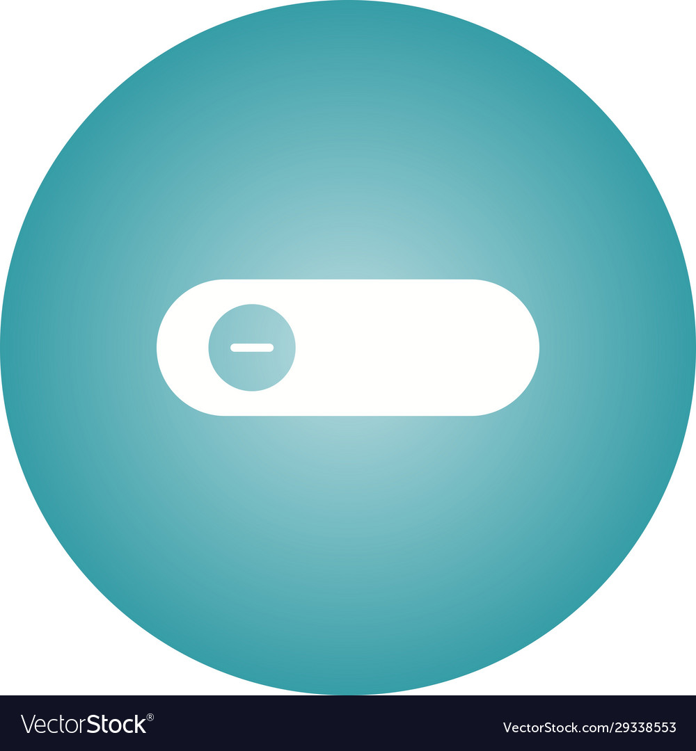 Beautiful slide button glyph icon Royalty Free Vector Image