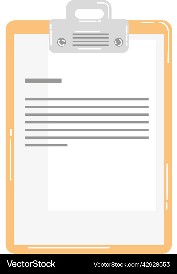 Checklist clipboard document Royalty Free Vector Image