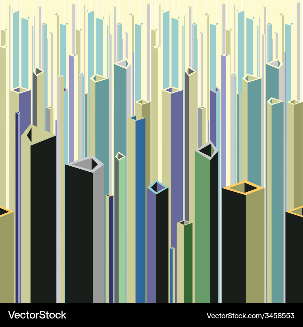 Colorful factory vertical rectangular armature Vector Image