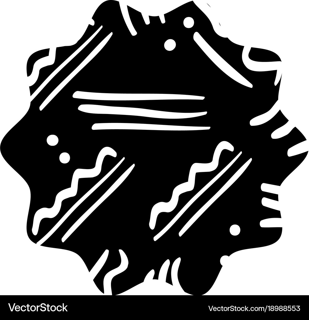 Contour star with abstract style memphis Vector Image