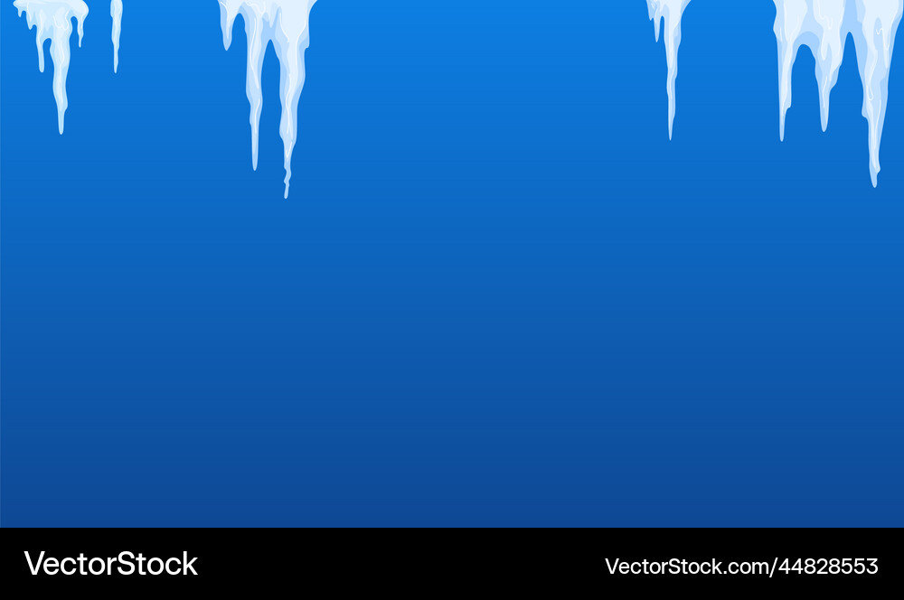 Winter background set banner blue snow abstract Vector Image