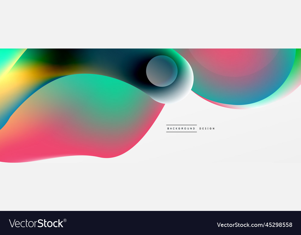 Fluid abstract background liquid color gradients Vector Image