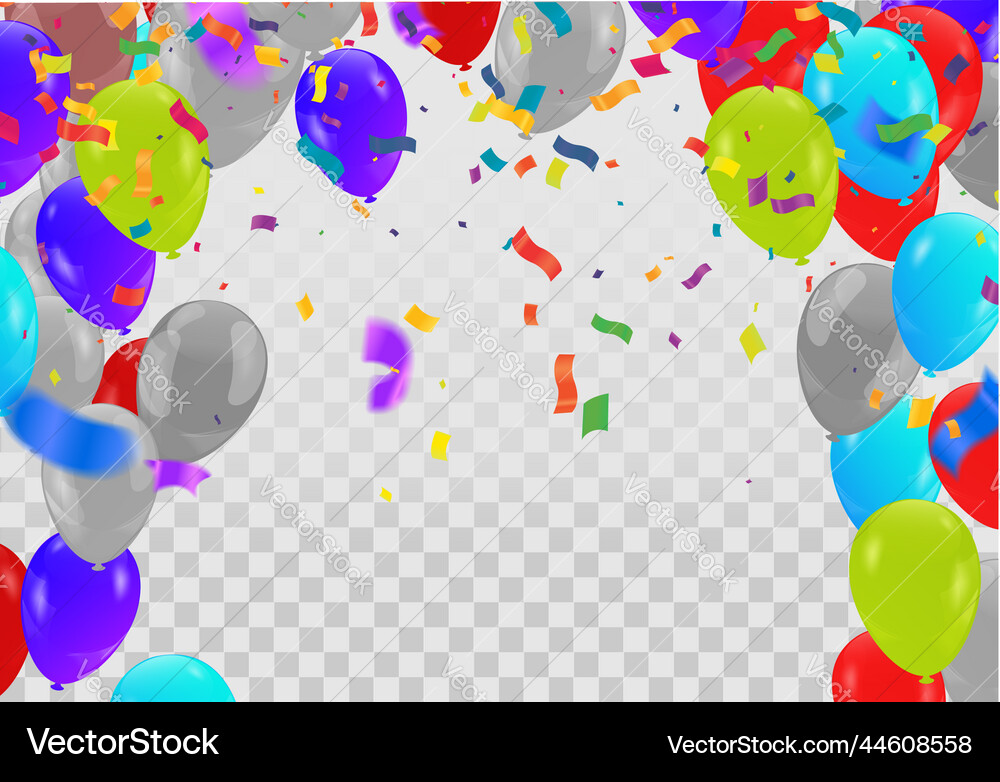 Grand opening ceremony with balloon Royalty Free Vector